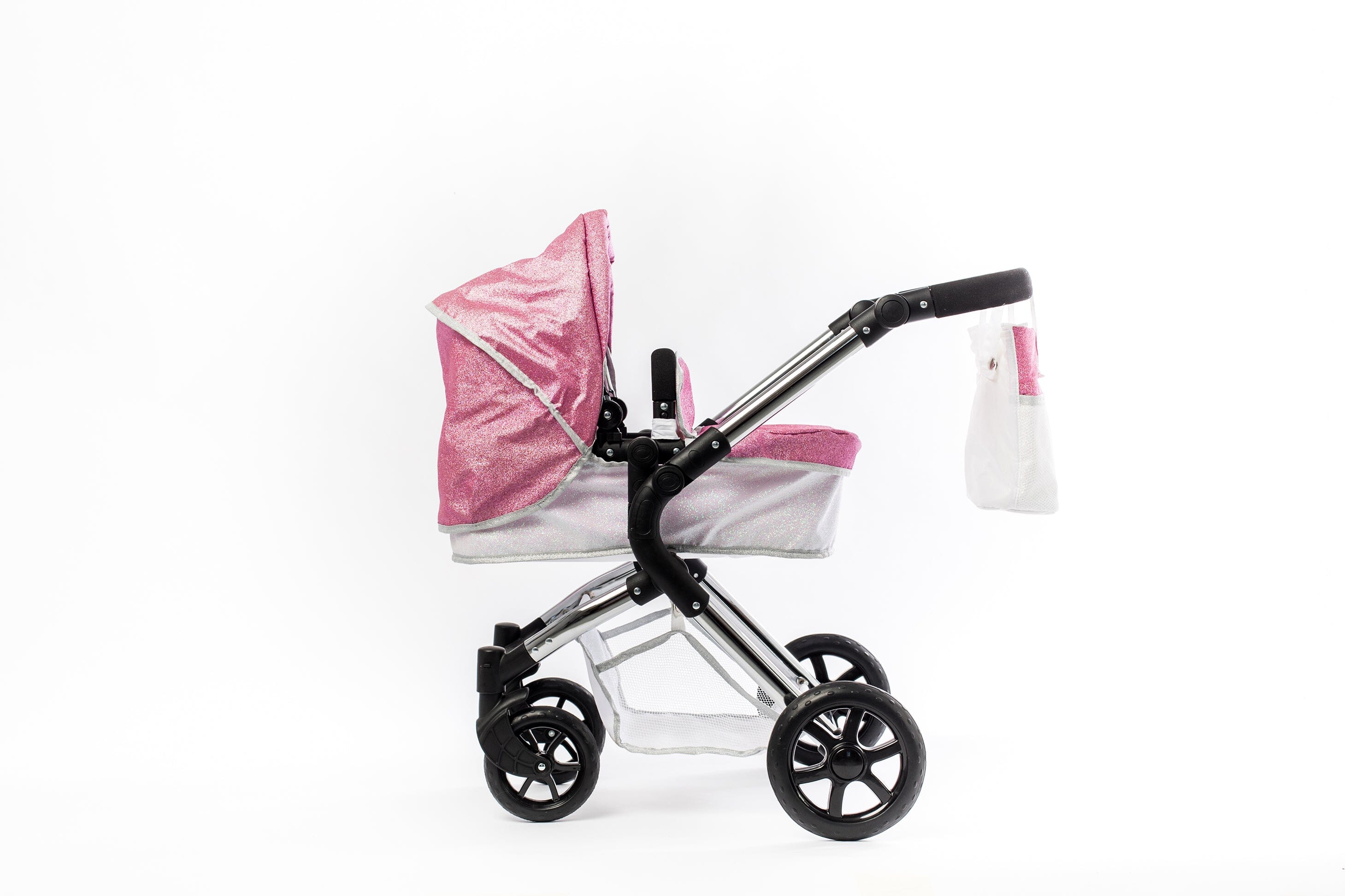 Stephanie Single Dolls Pram: Adjustable Height & Magical Design – Nestoro